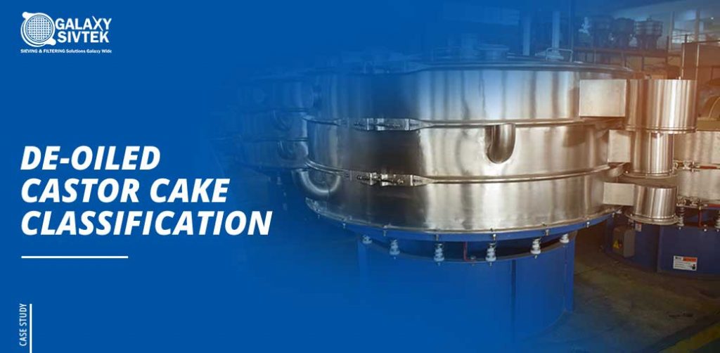 Giant Gyratory motion sieving machines for classifying De Oiled Castor ...