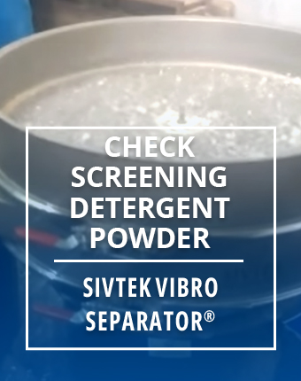 Screening Detergent Powder with Vibro Separator