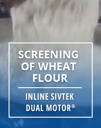 Check-screening of wheat flour