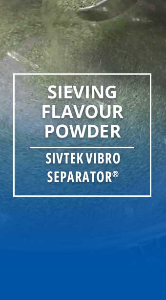 Trial video of flavor powder screening Trial video of flavor powder screening